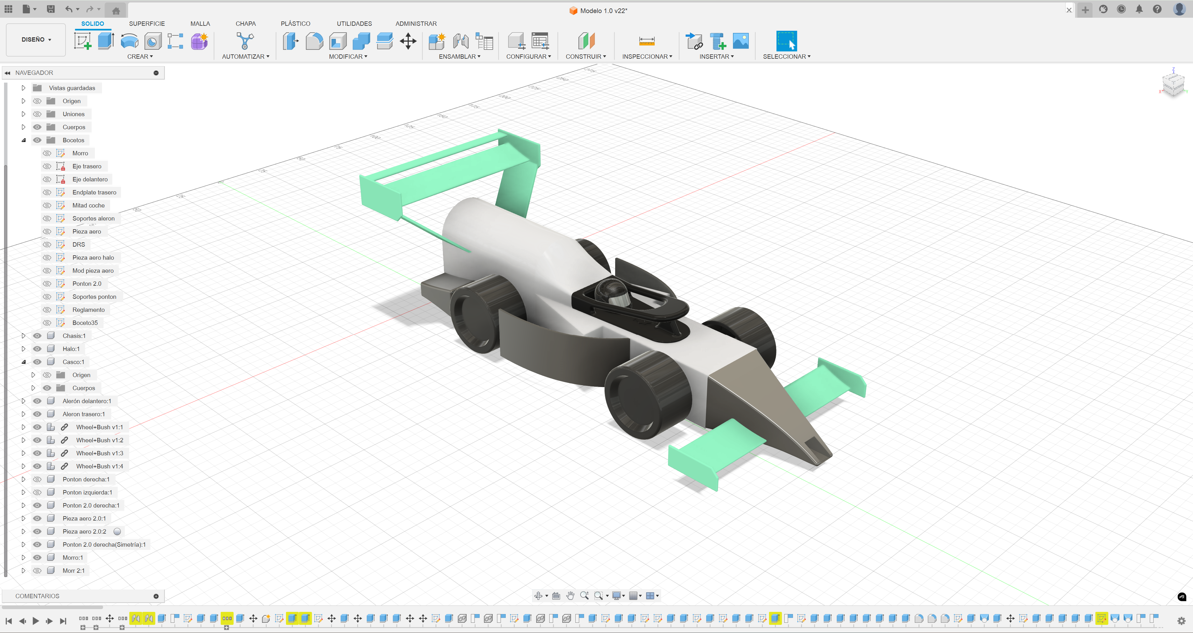 Diseño del coche – Chronos Motorsport – F1 in Schools